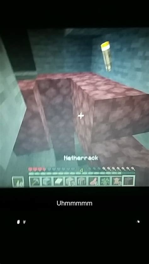 Just Started A New Hardcore Is This Supposed To Happen Netherack In The Over World No