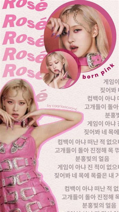 Rosé Our Rose Blackpink Blackpink Rose Blackpink Poster