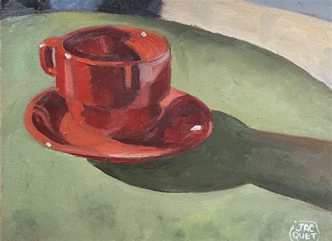 Jean Pierre Jacquet [ra 2014] Red Demi Tasse 2020 Salmagundi Club