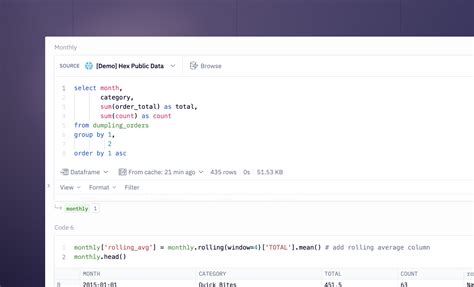 No Code Notebooks With Examples Hex