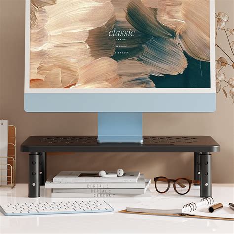 Dropshipping Metal Monitor Stand Riser Computer Monitor Mesh Platform