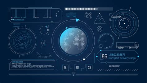 Set Of Infographic Elements About Geolocation Vector Image