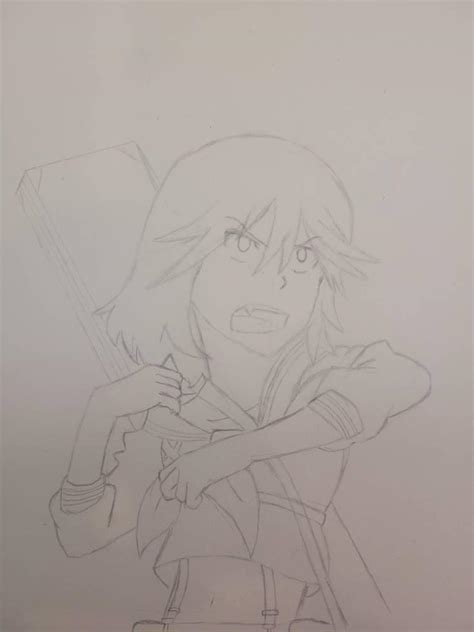Ryuko Matoi Rough Sketch By Itsmecarson On Deviantart