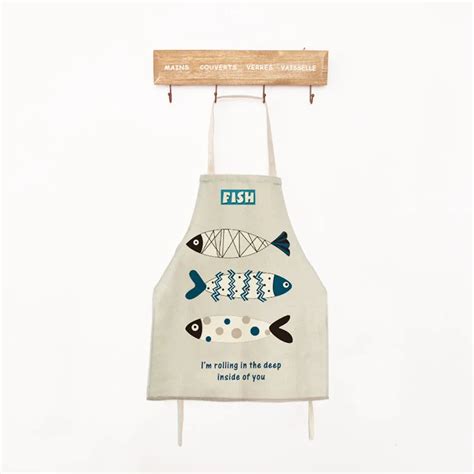 Cooking Apron Brief Novelty Fish Bbq Party Aprons For Women Naked Mens