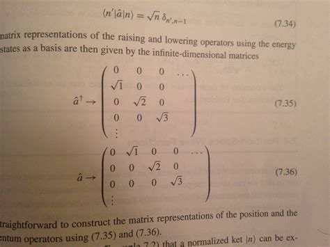 solved 7 2 use the matrix representations 7 35 and