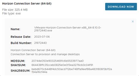 Vmware Horizon Upgrading Horizon Connection Server To V2306