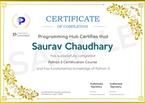 Saurav Chaudhary On Linkedin I Am Very Thankful To Programming Hub For