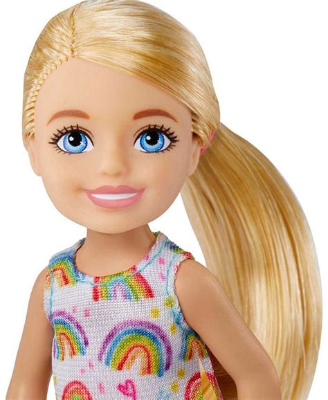 Barbie Chelsea Doll With Blonde Hair In Rainbow Dress Macys
