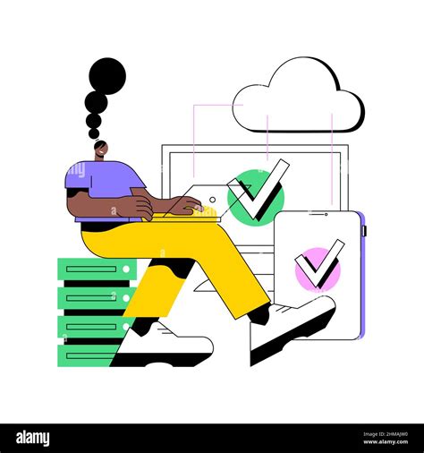 SaaS Technology Abstract Concept Vector Illustration Software As A