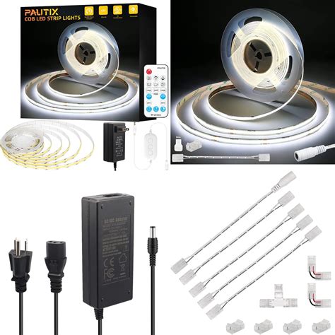 Amazon COB LED Strip Light K PAUTIX Ft Dimmable DC V Natural White LED Strip Light