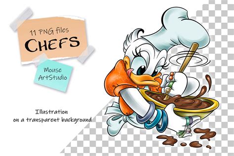 Chefs Minnie PNG Mickey Mouse Daisy Duck Donald Goofy Etsy Australia