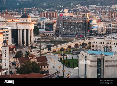 The National Archaeological Museum And Stone Bridge In The City Of