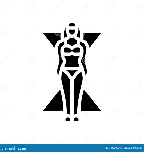 Hourglass Female Body Shape Sketch Hand Drawn Vector Illustration