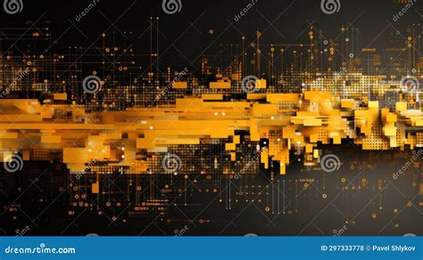 Digital Binary Code Matrix Background Scientific Technology Data