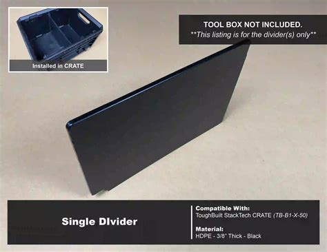 Divider For Toughbuilt Stacktech Crate Tool Box Tools Case Not Inclu