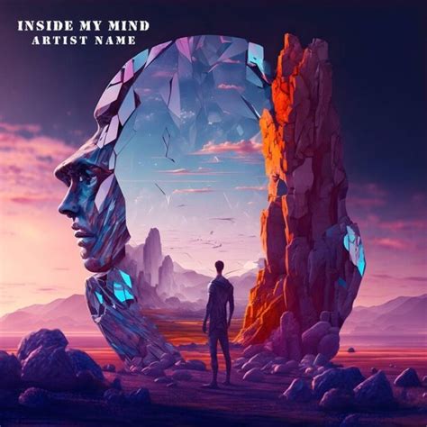 A Man Standing In Front Of A Giant Rock Formation With The Words Inside