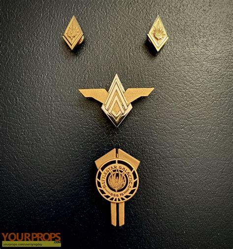 Battlestar Galactica Colonel Tigh Class A Uniform Pin Set Original Tv