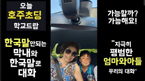 영어와 한국말 2개국어로 대화하는 지극히 평범한 엄마와 아들의 대화 우리 아들 빼고 해외교포들은 다 한국말 잘하던데 ㅠㅠ