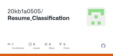 Github 20kb1a0505resumeclassification