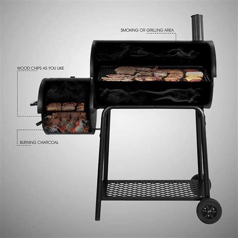 Royal Gourmet Cc1830f Grill With Offset Smoker 811 Sq Inches Space
