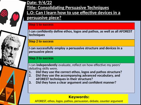 Persuasive Writing Aforest Techniques Teaching Resources