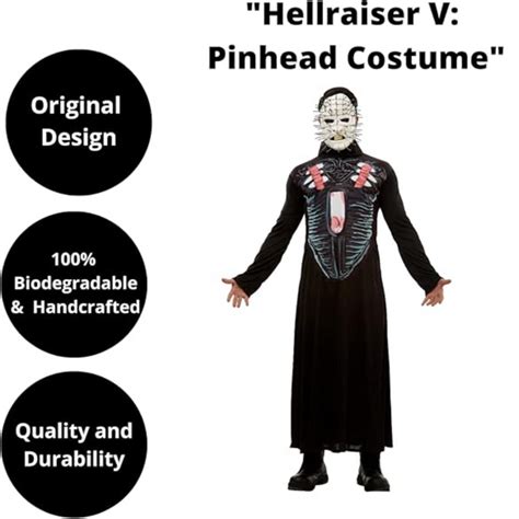 Hellraiser Pinhead Costume With Mask Quda Halloween