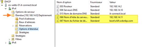 Serveurs Wds Et Dhcp Configurer Le Boot Pxe Bios Et Uefi