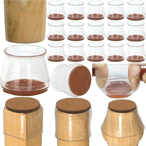 Buy 24PCS Chair Leg Floor Protectors Hardwood Floor Furniture