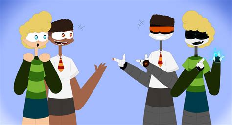 George And Harold Meet Their Worker Drone Selves By Kuwoshizilla On