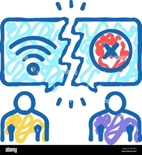 Digital Divide Icon Doodle Illustration Stock Vector Image And Art Alamy