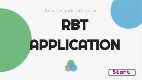 Submit Rbt Application
