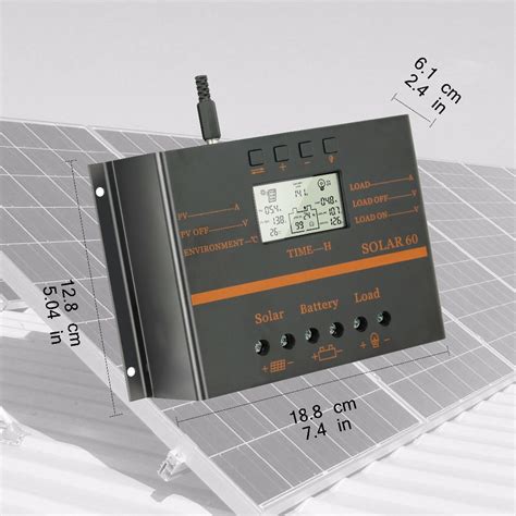 60a Solar Panel Battery Charge Controller 12v 24v Auto Solar Regulator