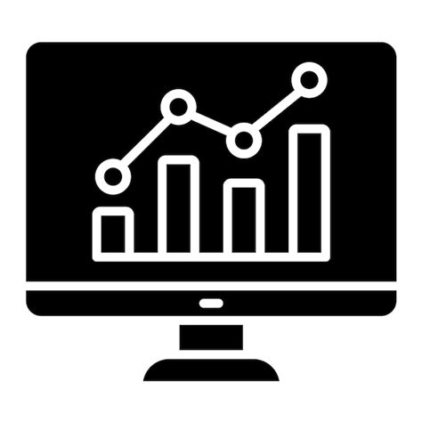 Premium Vector Online Statistics Vector Illustration Style