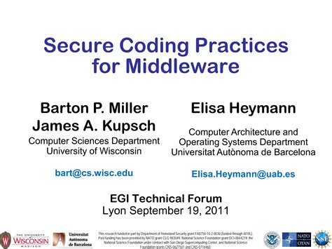 Secure Coding Practices For Middleware Ppt