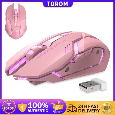 New Silent Gaming Wireless Mouse Rechargeable Mouse Glowing Mouse Usb