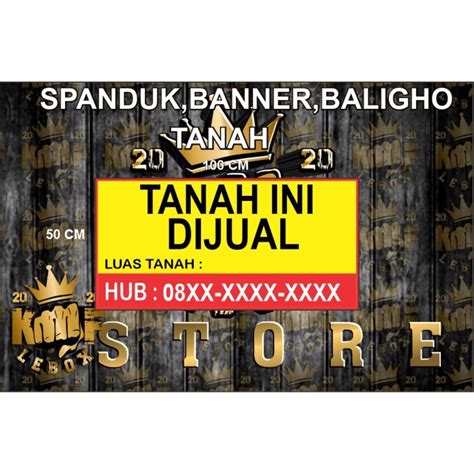 Jual SPANDUK BALIGHO BANNER TANAH DI JUAL 1 X 0 5 Shopee Indonesia