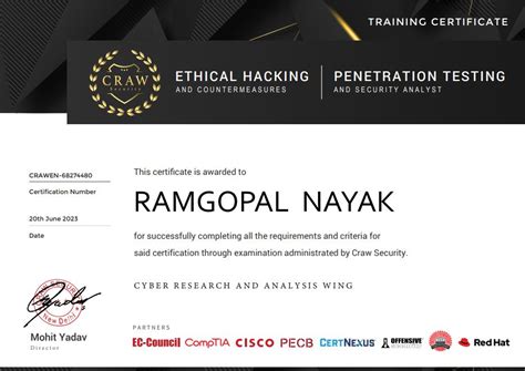 ramgopal nayak on linkedin ethicalhacking penetrationtesting
