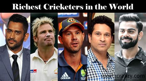 Richest Cricketers In The World Top 5 Richest Cricketers In The World