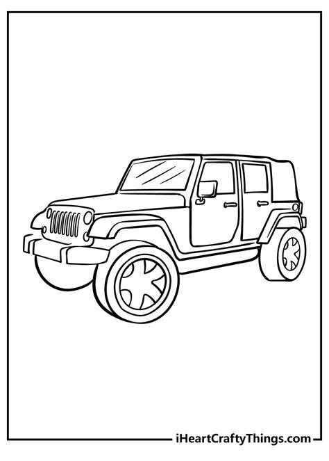 Printable Jeep Coloring Page Updated 2022 Coloring Home