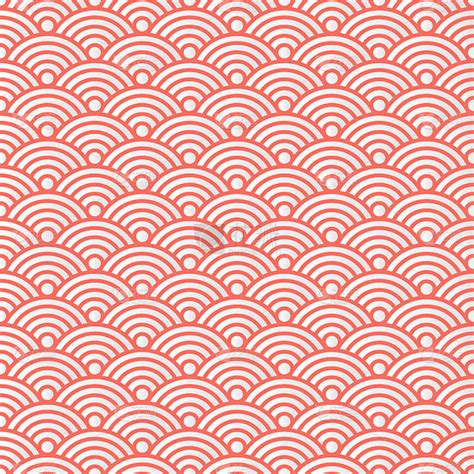 日本几何背景波无缝图案