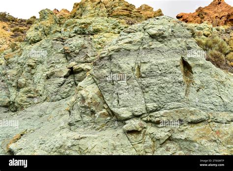 Los Azulejos Hydrothermal Alteration Of Volcanic Rocks With Presence