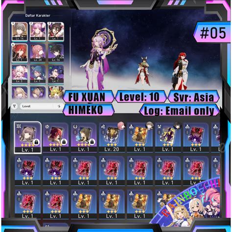 Jual Hsr Fu Xuan Akun Honkai Star Rail Starter Mid Shopee Indonesia