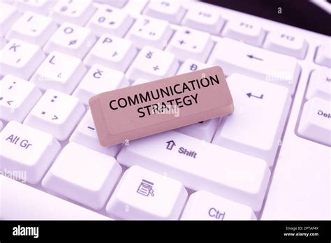 Conceptual Caption Communication Strategy Word For Verbal Nonverbal Or Visual Plans Of Goal And