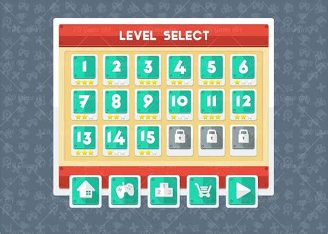 Minimalist Game GUI Game Art D Minimalist Game GUI Game Art D