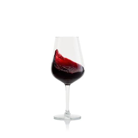 Premium Photo Red Wine With Splash In Glass Isolated On White Background