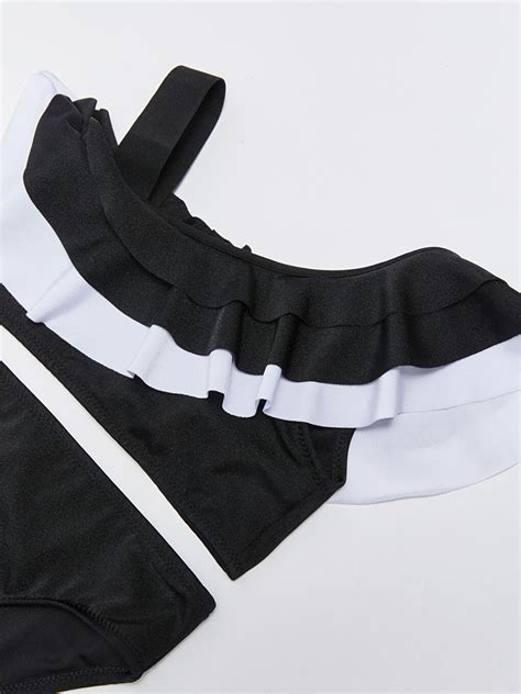 Costum De Baie 2 Piese Negru Fete S3dq84z4 Cvl S3dq84z4 Cvl Lc Waikiki