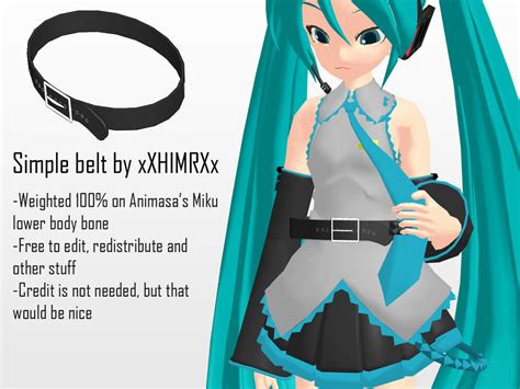 Mmd Simple Belt Dl By Xxhimrxx On Deviantart