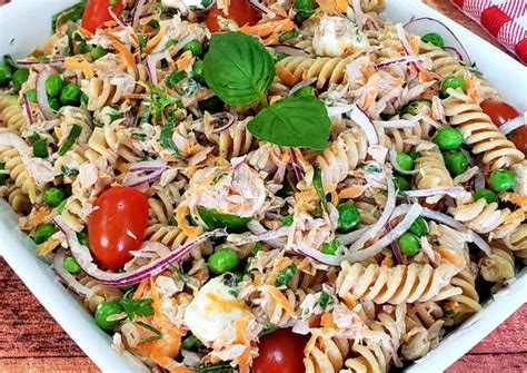 Salada De Macarrão Com Atum E Molho De Iogurte Receita Por Ju Na