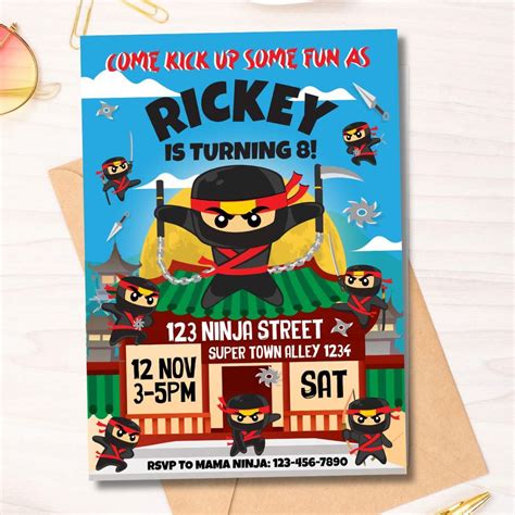 Ninja Birthday Party Ideas Photo 1 Of 48 Catch My Party