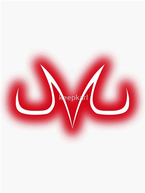 Majin Symbol Sticker By Keepkarl Redbubble